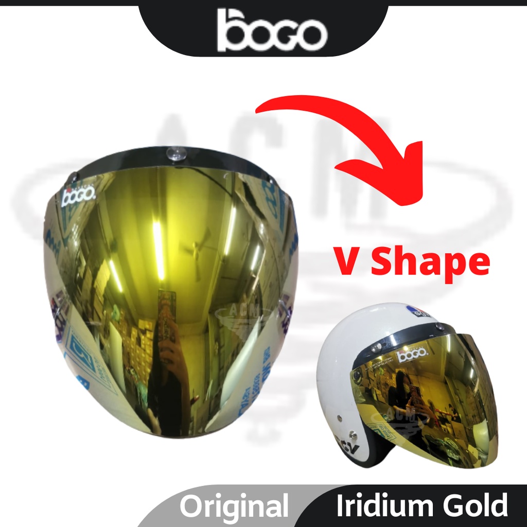 BOGO Visor 3 Button BG05 BG25 BO GO Bikko helmet SGV MS88 MAGNUM ARC ...