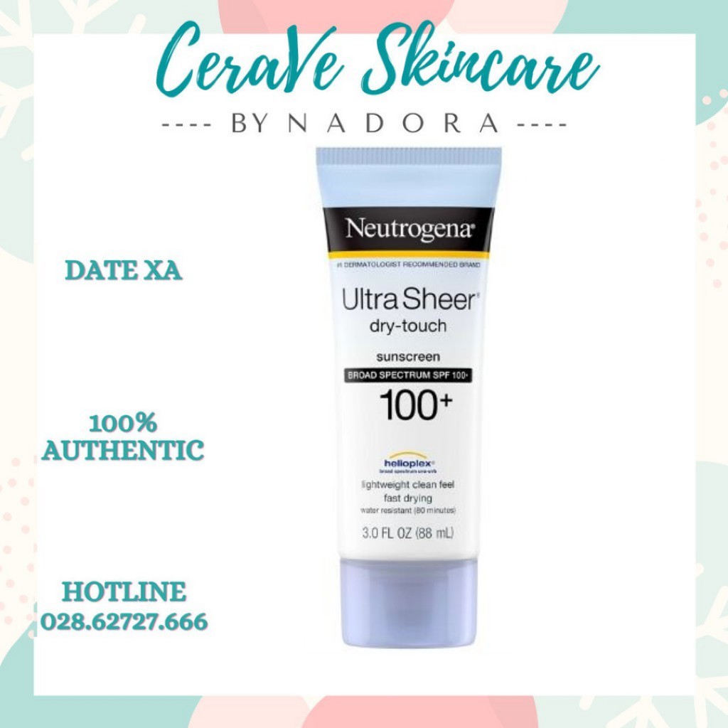 Neutrogena Ultra Sheer Dry Touch Sunscreen SPF 100+ (88ml) | Shopee ...