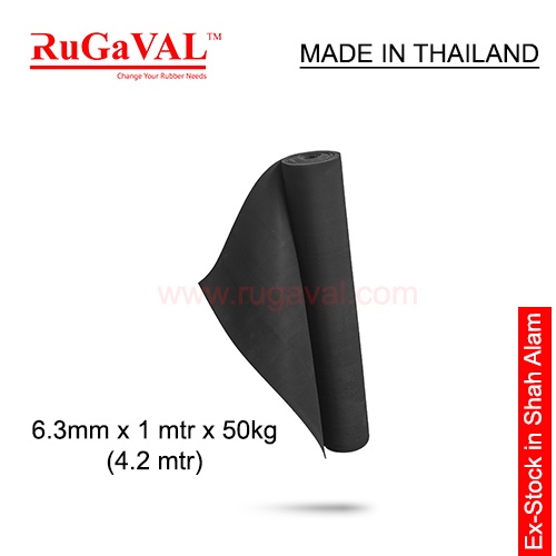 Rubber Sheet with Fabric Texture Surface, Size: 6.3mm (1/4") x 1mtrW x ...