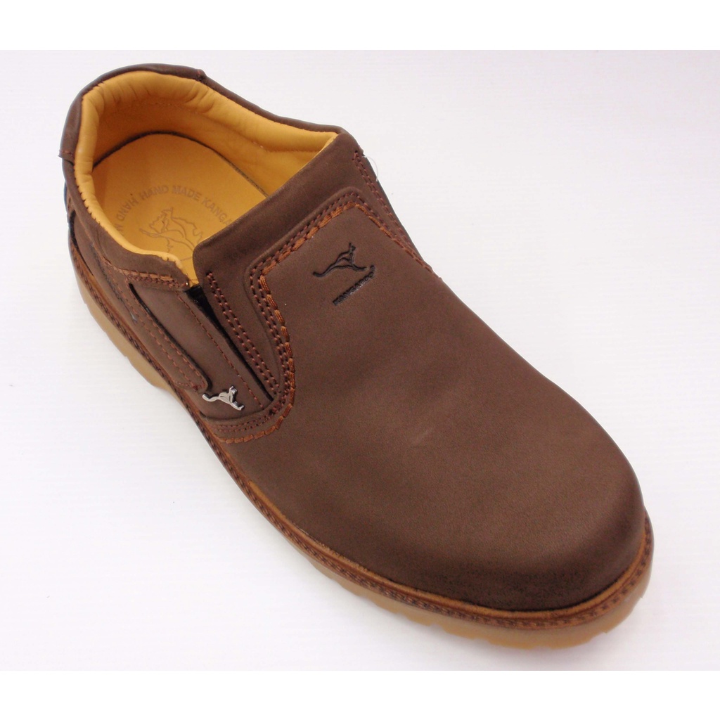Kangaroo Leather Men Shoe - No.9592 (Brown) | Shopee Malaysia