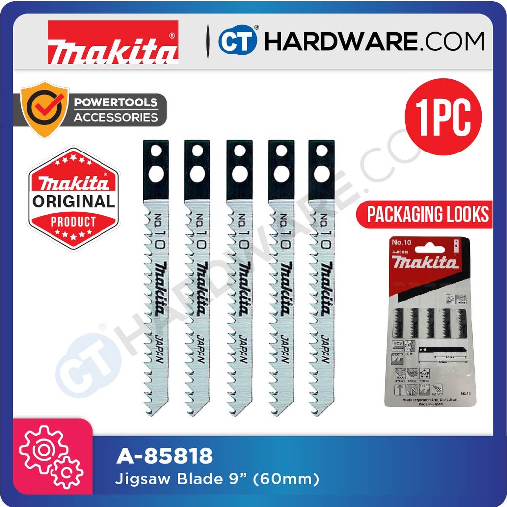 MAKITA A-85818 JIG SAW BLADE WITH 9" (60MM) TOOTH HCS SUITABLE FOR ...