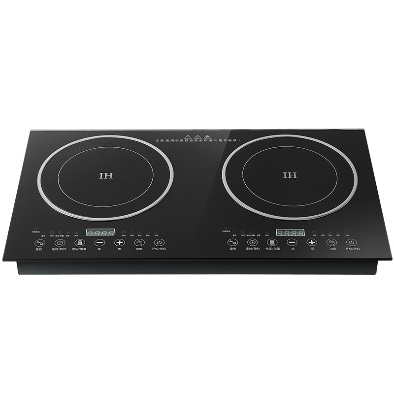 Double Induction Cooker Double Burner Electric Ceramic Stove Embedded ...