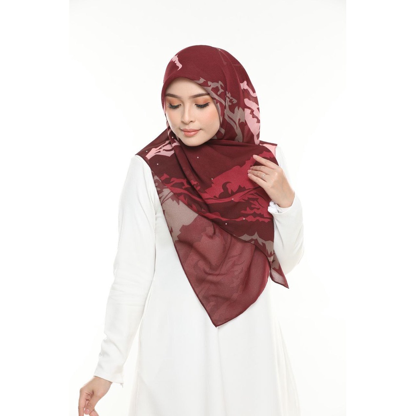 BAWAL CHIFFON VOILE BIDANG 45'/BAWAL CHIFFON VOILE CORAK BATU TABUR ...