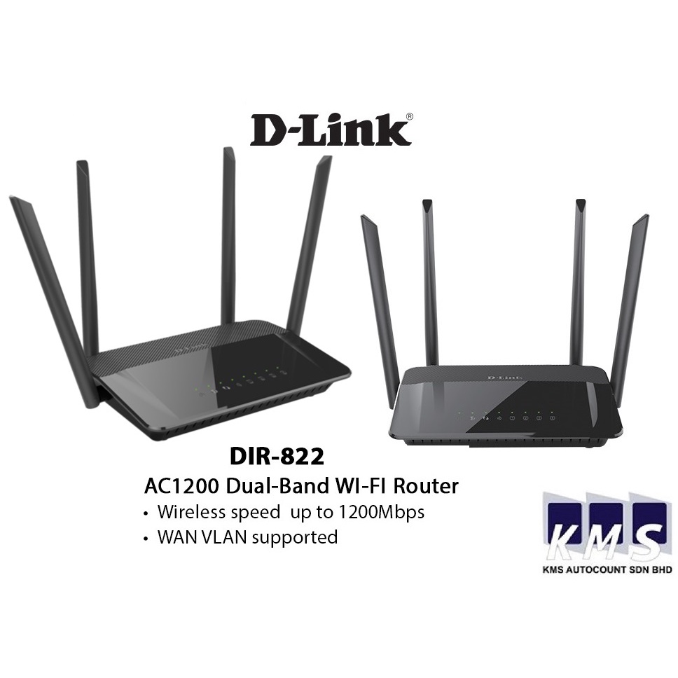D-Link AC1200 Wi-Fi Router DIR-822 | Shopee Malaysia