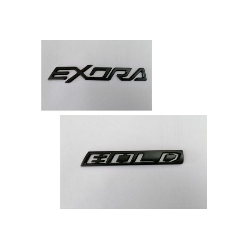 ORIGINAL PROTON GENUINE EXORA BOLD FLAT BLACK & WHITE WORD LOGO ...