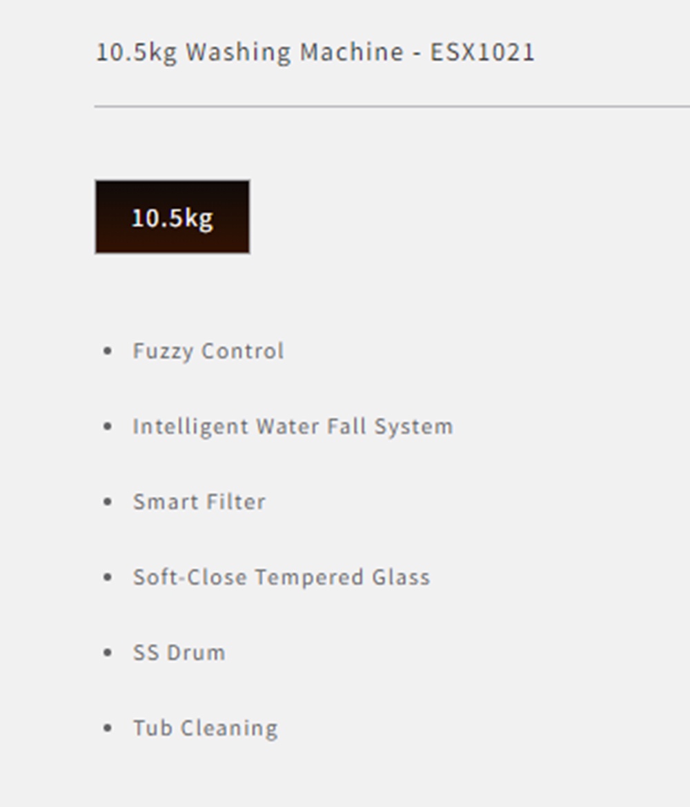 Sharp ESX1021 10.5kg Top Load Washing Machine | Shopee Malaysia