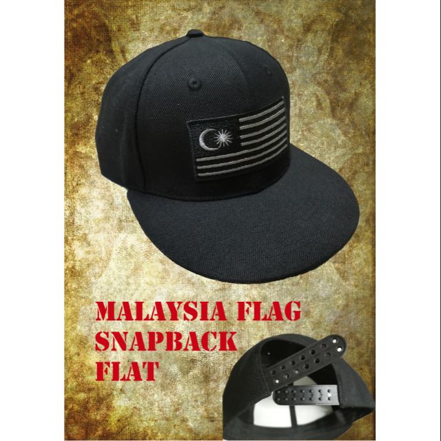 MALAYSIA FLAG CAPS SNAPBACK FLAT topi bendera | Shopee Malaysia