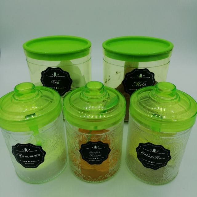 STICKER LABEL DAPUR (Ready Stock) I Sticker Label Barang Dapur 75 pcs ...