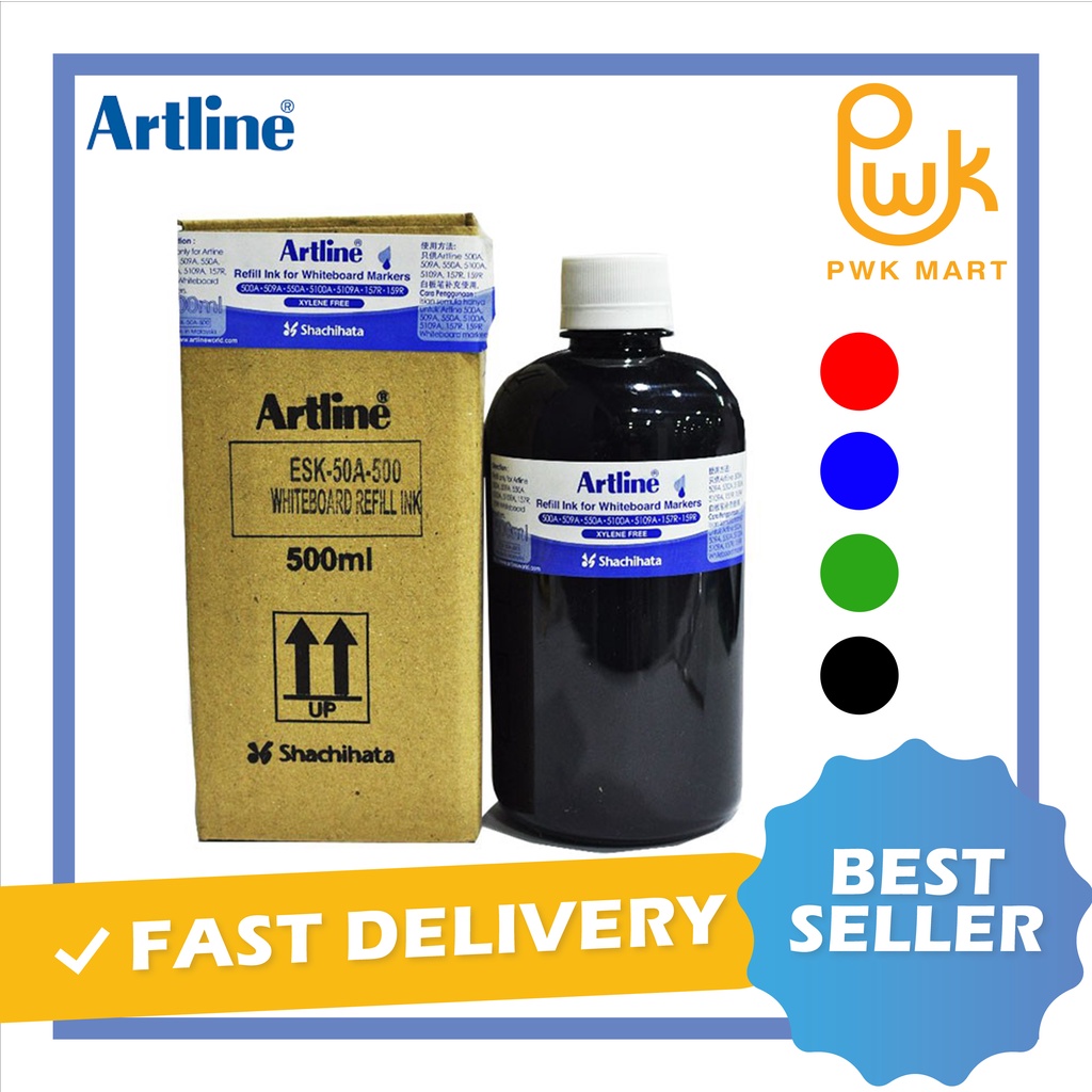 ARTLINE WHITEBOARD MARKER REFILL INK 500ml (FOR 550A/500A/509A/5100A ...