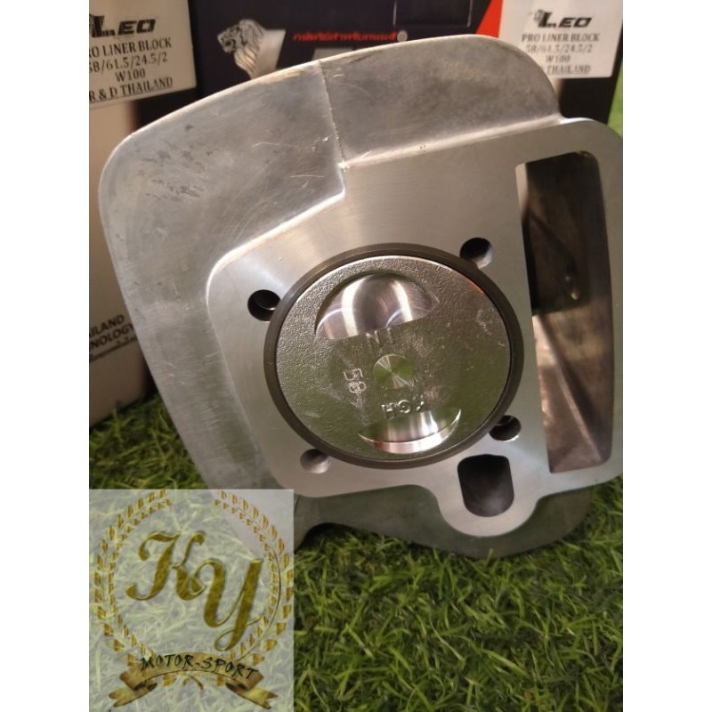 🔥🔥BLOCK RACING LEO EX5/WAVE100 SLIP 61.5MM PISTON 58MM TANPA UBAH TIANG ...