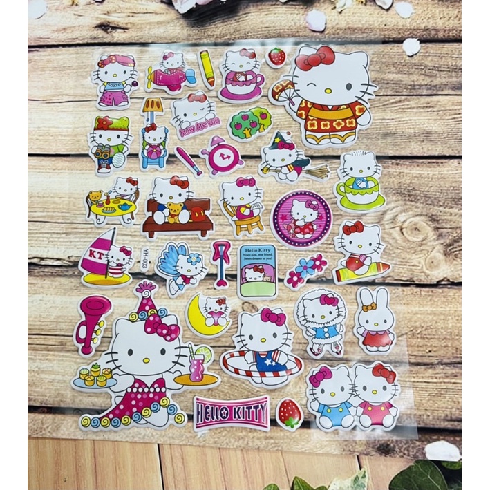 3d embossed HELLO kitty Sticker board/HELLO kitty Sticker | Shopee Malaysia