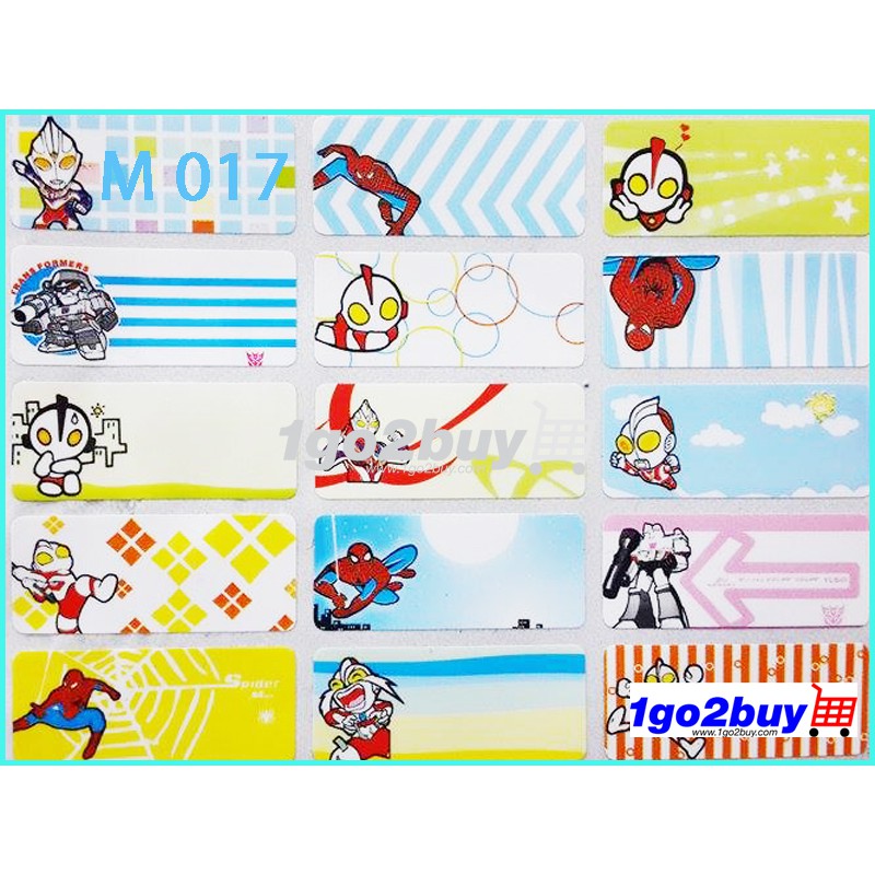 Sticker Nama 30mm*13mm , 102pcs (Water Proof Fancy Name Sticker ...