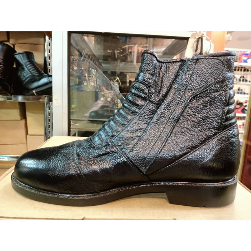 🔥Promosi kasut motorbike new design 🔥Kasut Motor Biker Boots 100% ...
