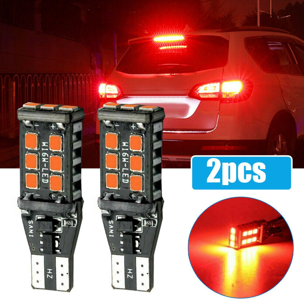 T15 921 912 CANBus Flash Red LED Center High Mount Stop 3RD Brake Light ...