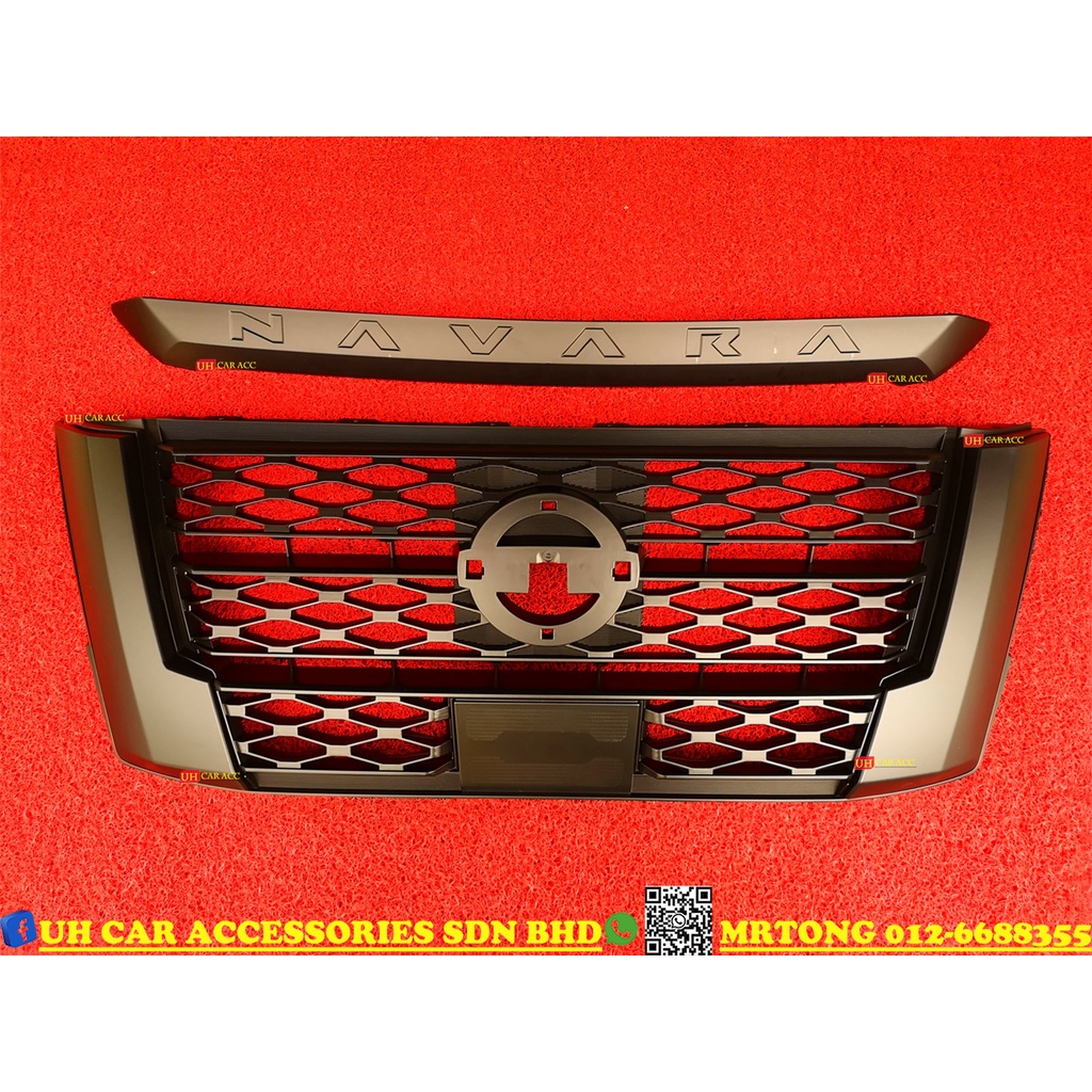Nissan Navara 2021 Pro4x Pro 4x Matt Black Oem Abs Front Grill Grille ...