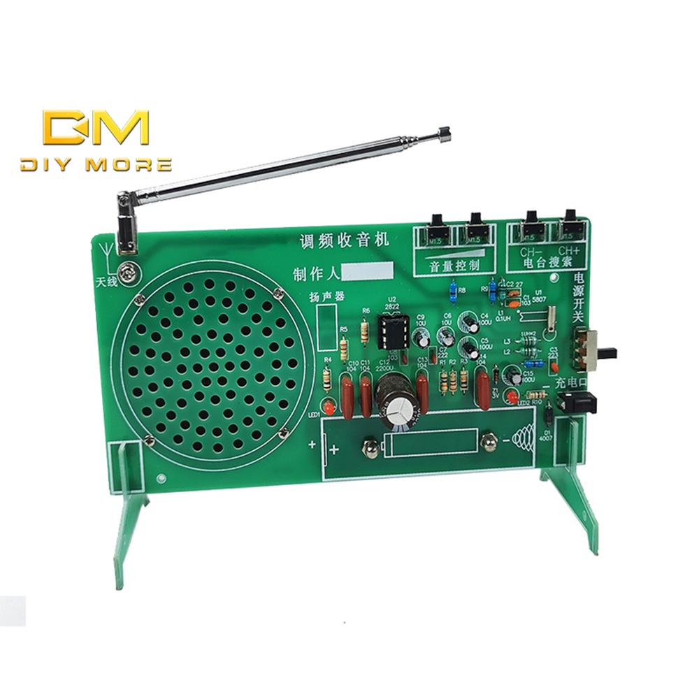DIYMORE Radio kit FM electronic DIY parts 65-108MHz RDA5807FP radio ...