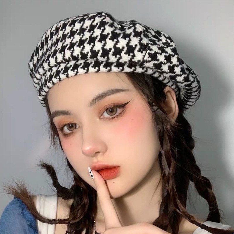 Hat Korean Fashion Japanese Autumn and Winter Online Celebrity Wild ...