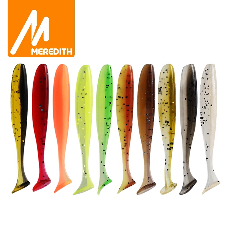 Meredith Easy Shiner 10 Pieces Fishing Soft Plastic Lures Silicone ...