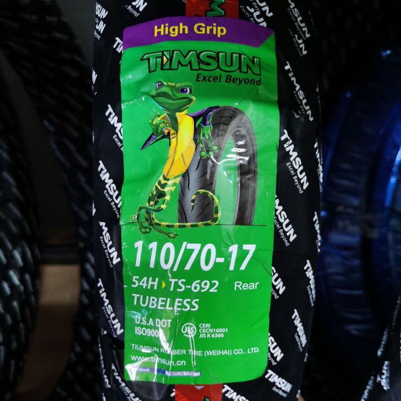 TIMSUN TAYAR TS692 60/80-17~120/70-17 SOFT COMPOUND TYRE HIGH GRIP ...