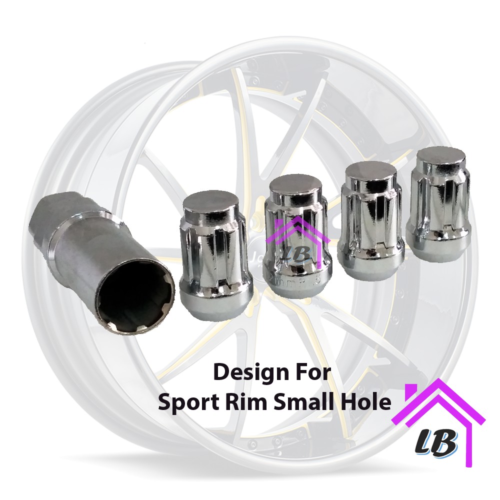 Wheel Lock Anti Theft Lock Nut Wheel Nut Sport Rim Skru Tayar Kereta ...