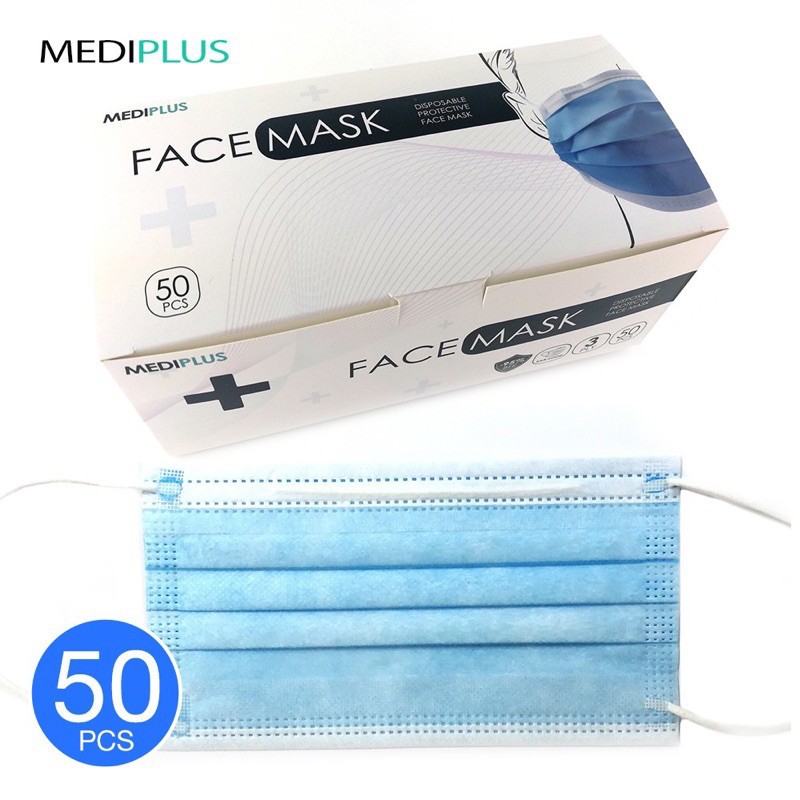 🇲🇾 Mediplus 3ply Disposable Protective Face Mask | Shopee Malaysia