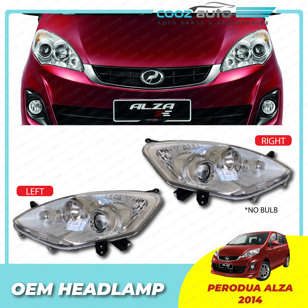 Perodua Alza 2014 - 2017 Front HeadLamp Head Lamp Light White (No Bulb ...