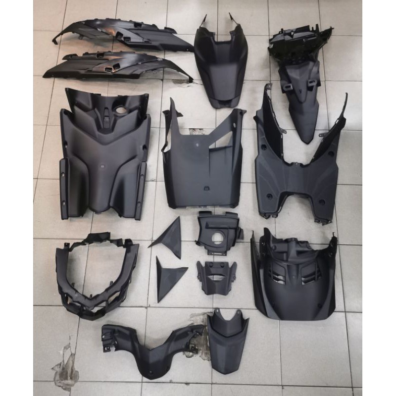 Yamaha EGO AVANTIZ Original Inner Cover Full Set Kaver Hitam Meter Tank Fender AVANTIS Mud Guard ...
