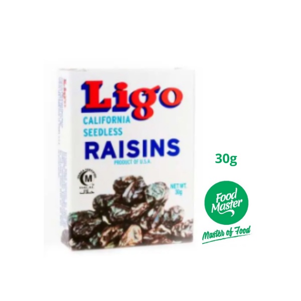Ligo California Seedless Raisins 30g ONE BOX ( Free Premium Packing ...