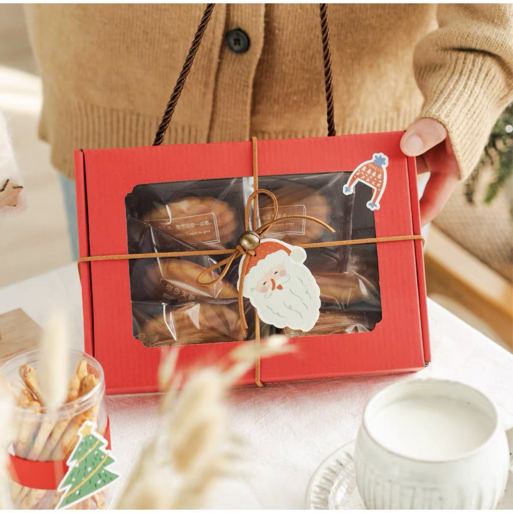 Red color Cake box with STRING WINDOW cookies box | Brownies Box ...