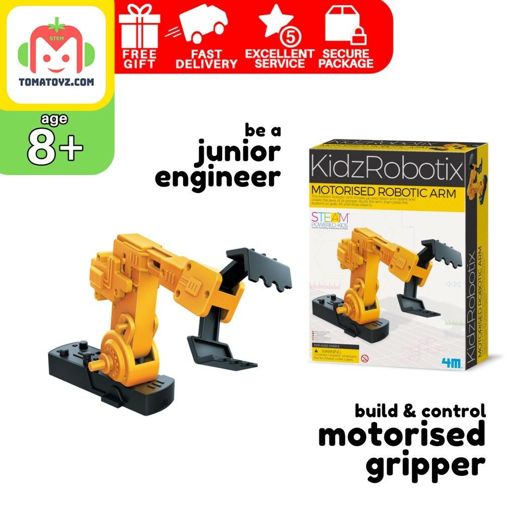 [READY STOK MSIA] Motorised Robot Arm 4M KidzRobotix - STEM ...