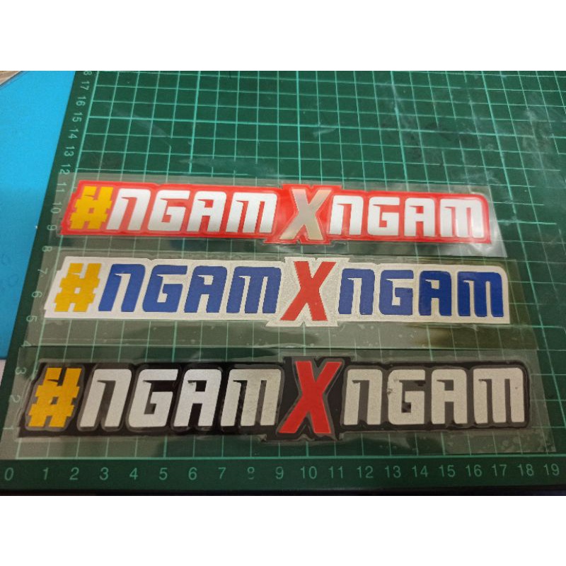 stiker cutting reflective pantul cahaya(#ngam x ngam) | Shopee Malaysia