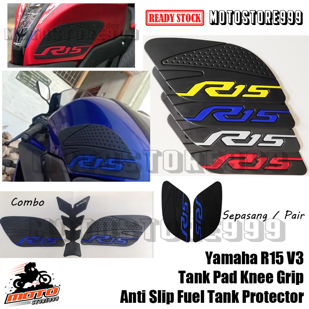 Yamaha Tank Pad Knee Grip Anti Slip Fuel Tank Protector R15 V3 COMBO ...