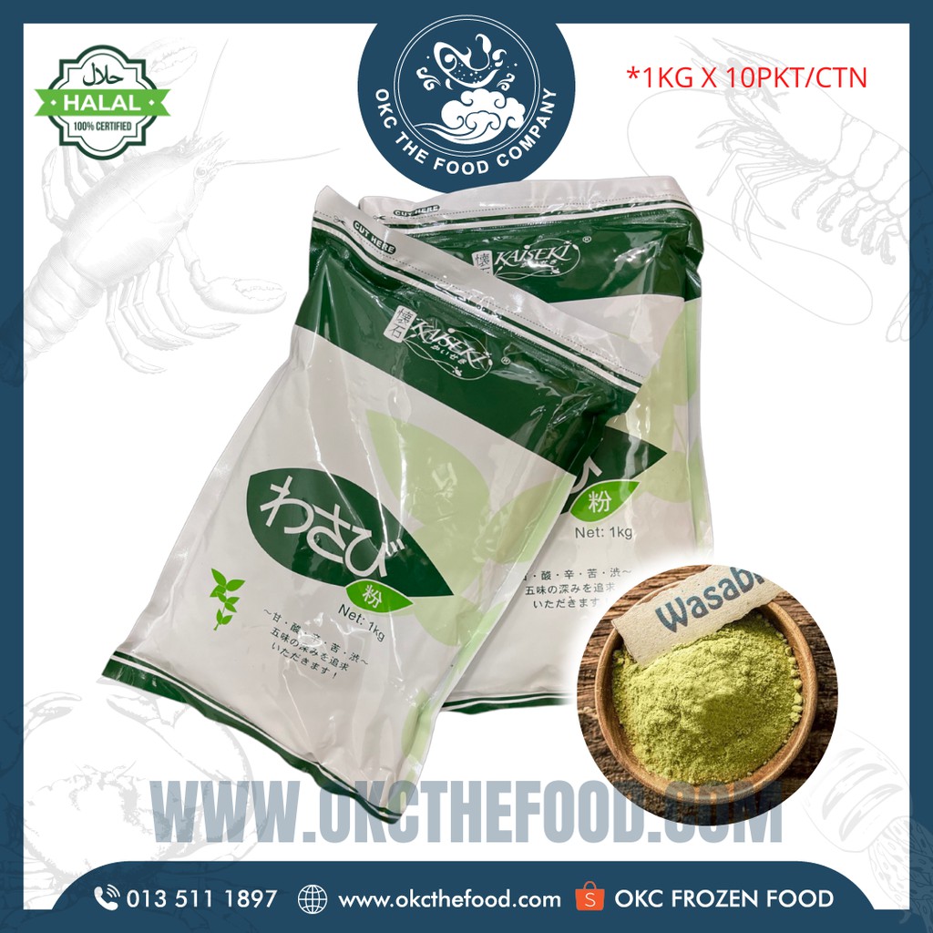 [HALAL]WASABI KO 1KG |DIY HORSERADISH WASABI POWDER | Shopee Malaysia