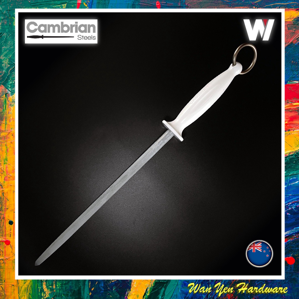 Cambrian No. 4 - 12" Fine-Cut Honing Steel / Fine-Cut Sharpening Steel ...
