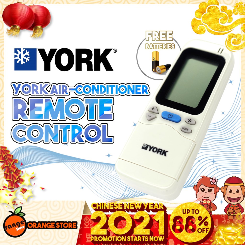 YORK Air Cond/ Aircon/ Aircon/ Air Conditioner Remote Control ...
