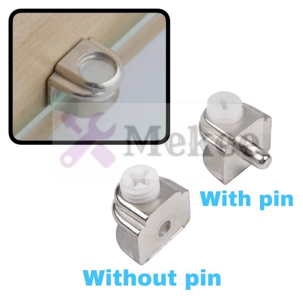 5-8mm Adjustable Glass shelf holder bracket support pin clamp clip ...