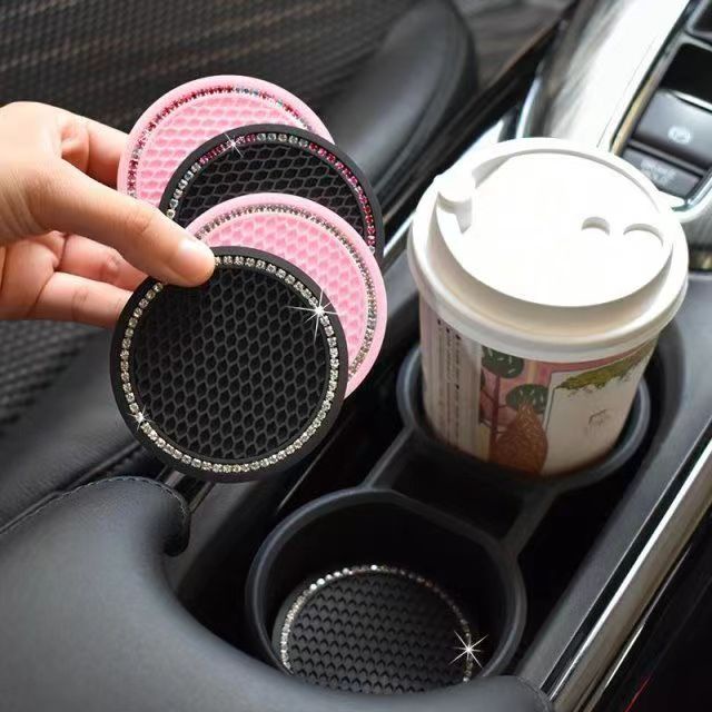 Creative Crystal Storage Pad Car Anti-Slip Pad Interior Accessories ...