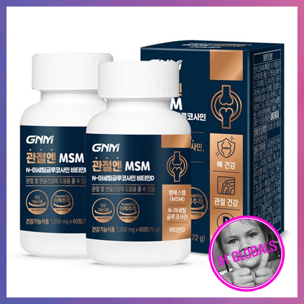 GNM Natural MSM N-ACETYLGLUCOSAMIN VITAMIN D 1200mg x 120 tablet Korea | Shopee Malaysia