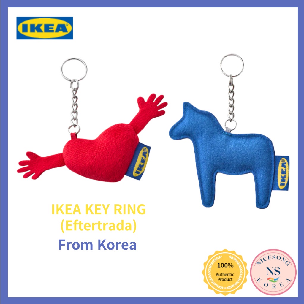 [IKEA]Ikea Key Rings⭐Eftertrada Blue Horse/Red Heart⭐Ikea Korea ...