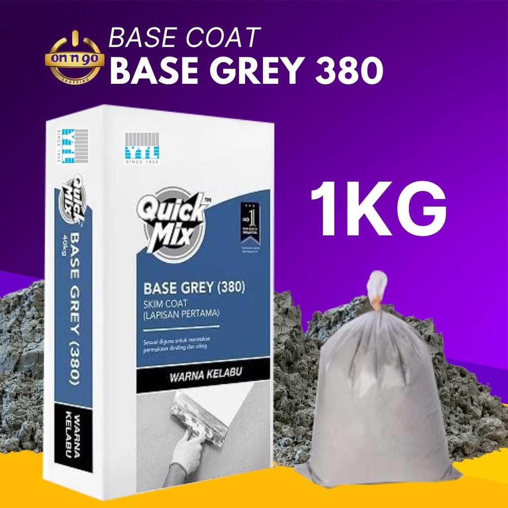 BASE GREY 380 (BASE COAT) 1KG | Shopee Malaysia