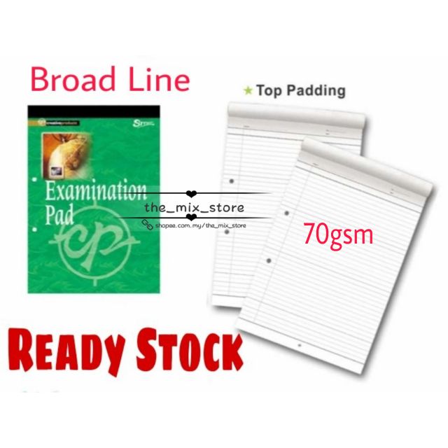 100Sheets/Book A4 Examination Pad 70gsm(Ready Stock) | Shopee Malaysia