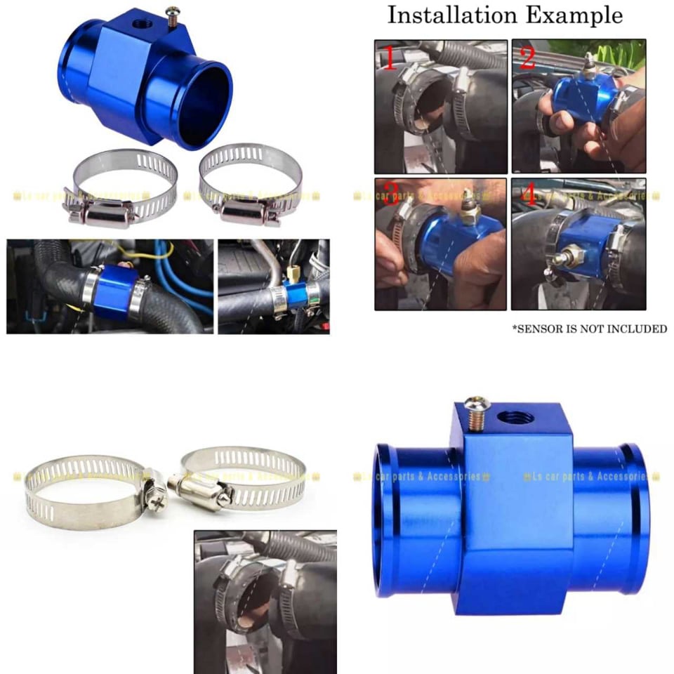 Water Temperature Joint Pipe Gauge Meter Radiator Hose Clip HKS DEFI ...