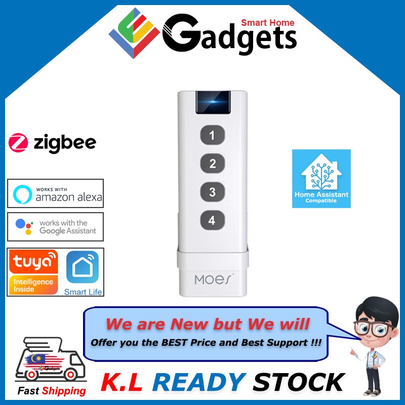 Tuya Zigbee Scene Remote 4 Buttons work with Tuya Smart Life Home ...