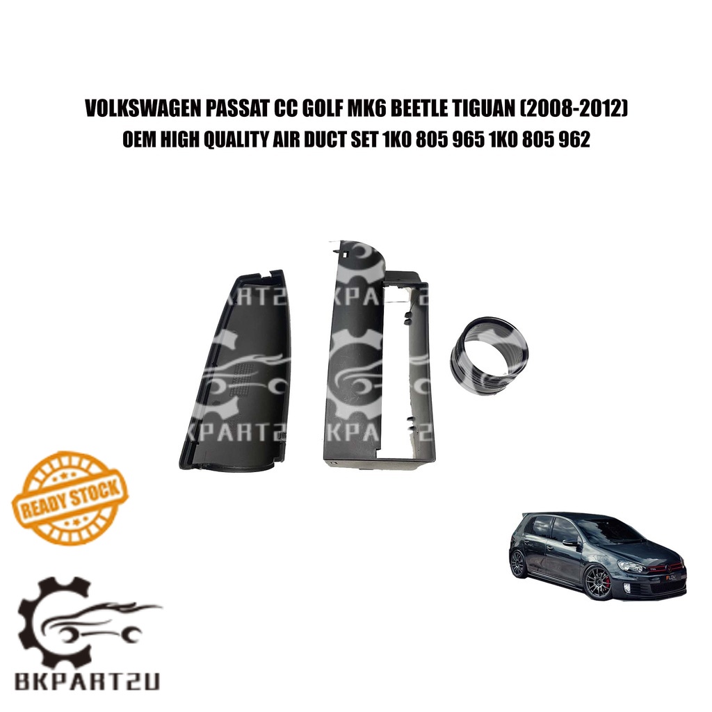 VOLKSWAGEN PASSAT CC GOLF MK6 BEETLE TIGUAN (2008-2012) AIR DUCT SET ...