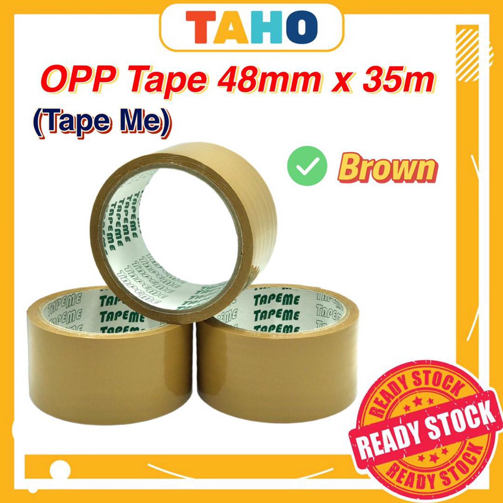 OPP Tape 48mm x 90m x 50mic / Brown Tape Fragile Tape 48mm X 50y Carton ...