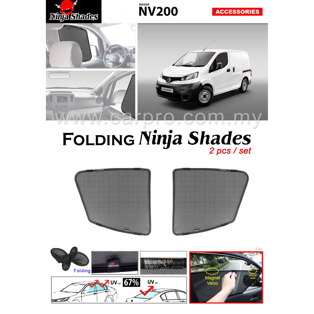 Nissan NV200 Magnetic Ninja Shades Sunshade (2pcs) | Shopee Malaysia