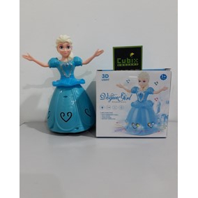 Disney Frozen Girls Electric Dancing Princess Elsa Doll w/ LED Lights ...