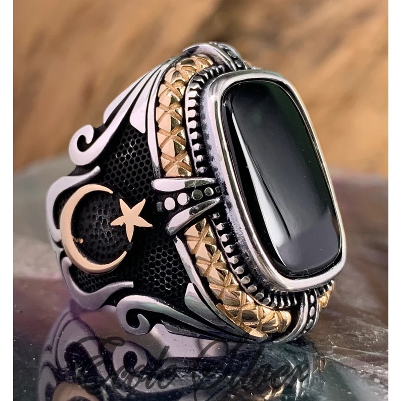 Goldkingdom 50 Designs Cincin Lelaki Stainless Steel Gold Titanium ...