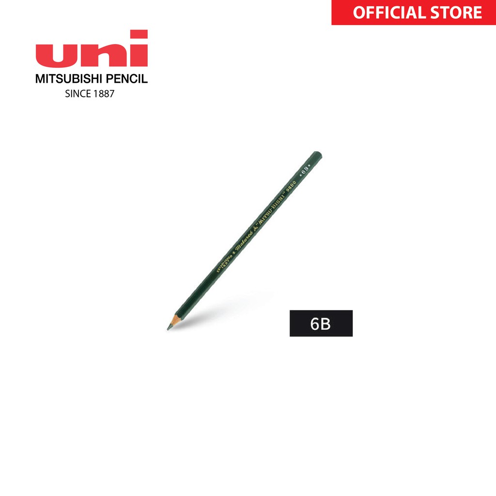 Uni Mitsubishi 9800 DX Professional Pencil (Drawing, Sketching, Writing ...
