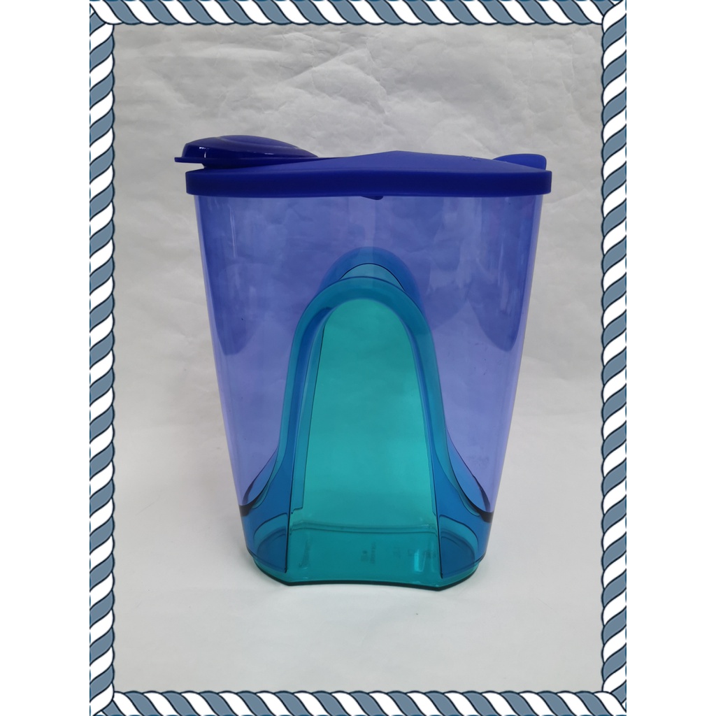 Tupperware Sheerly Elegant Pitcher 1.6L Food Container 3 Layer Blue ...